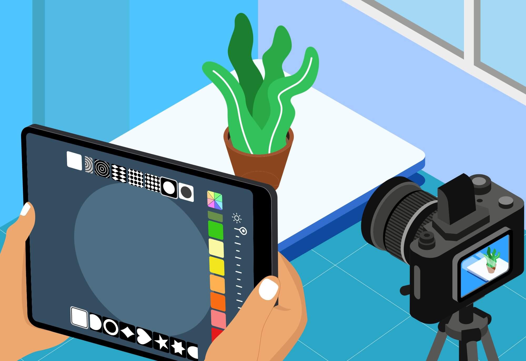 Using iPad as a Light Source for Photography